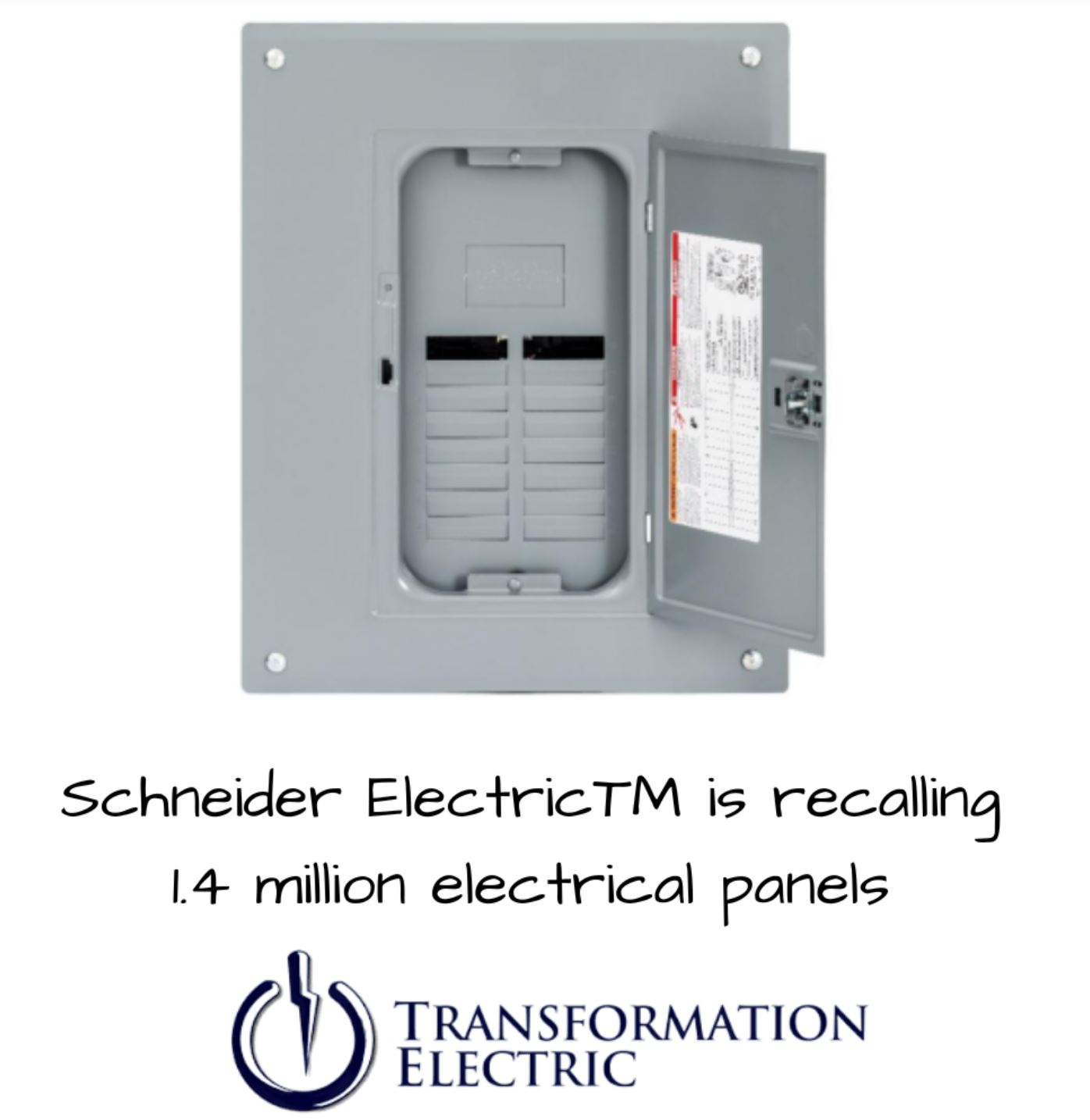 Because of the Risk of Thermal Burn and Fire, Schneider ElectricTM is ...